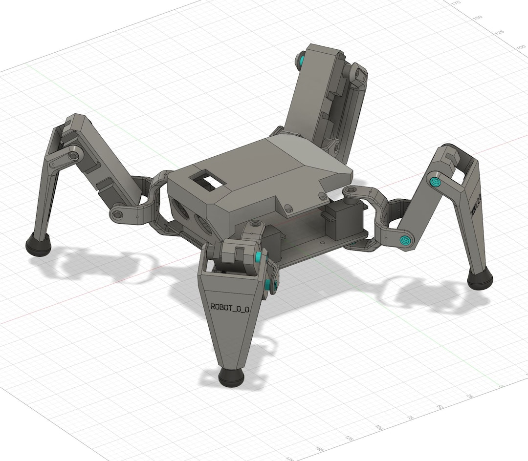 Quadruped Robot STL Models - Etsy