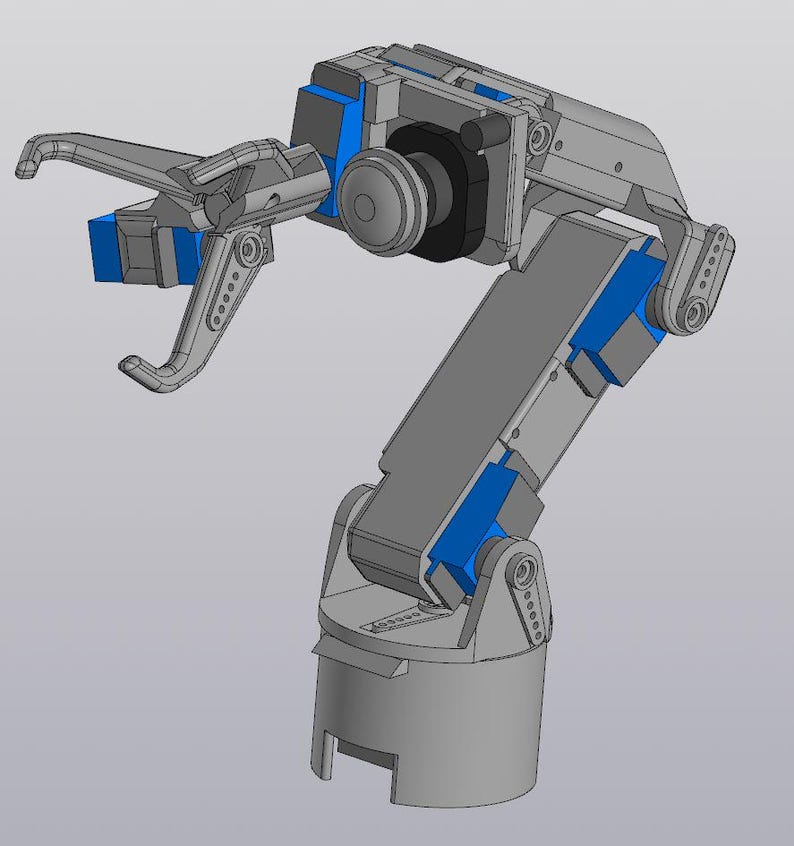 Robot Arm With Case 3D STL Files for Printing - Etsy