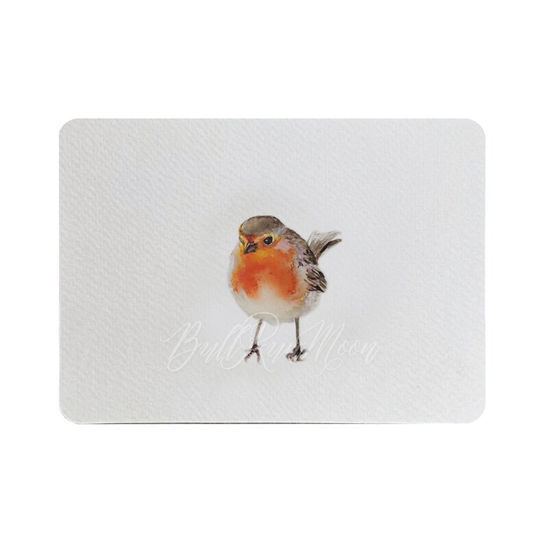 Happy Robin Miniature Art Based on an Original Watercolor Painting ...