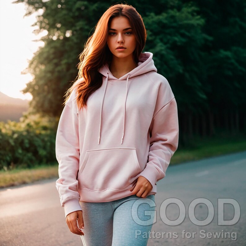 Womens Hoodie Sewing Pattern PDF | Sizes XXS-XXL | Beginner Friendly ...