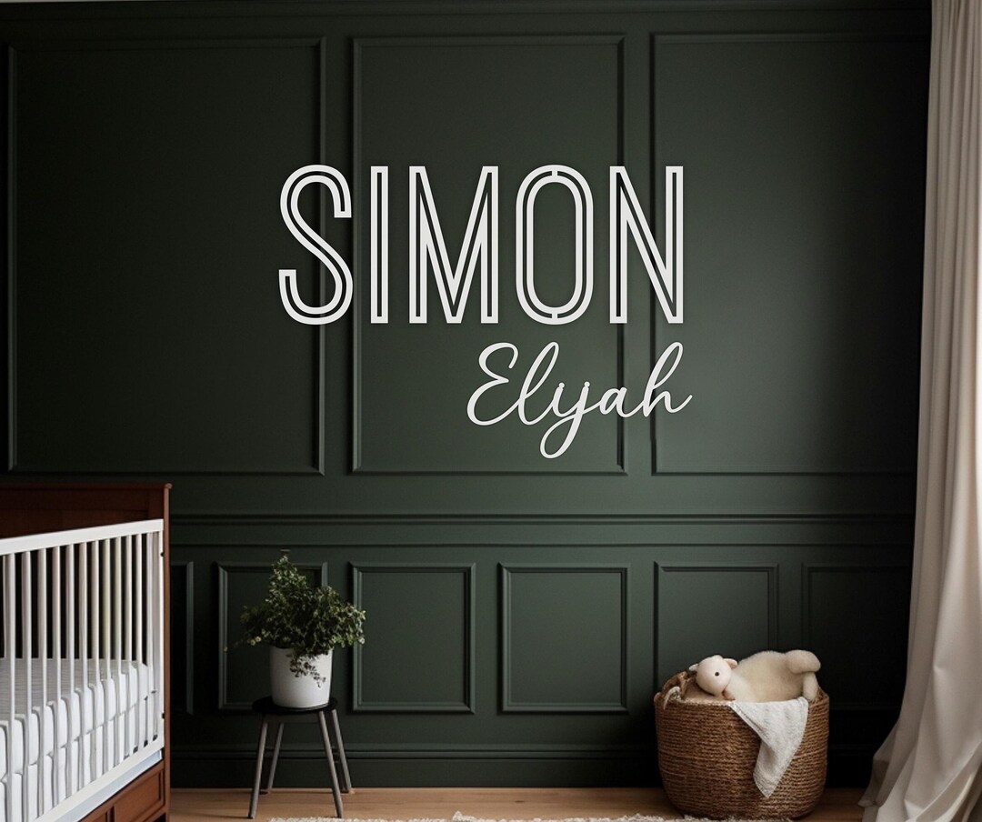 Name Cutouts for Nursery, Wooden Name Sign, Wooden Letters for Nursery ...