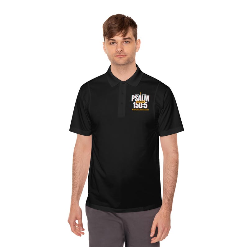 Drummer Sport Polo Shirt, Psalm 150:5, Christian Musician Apparel - Etsy
