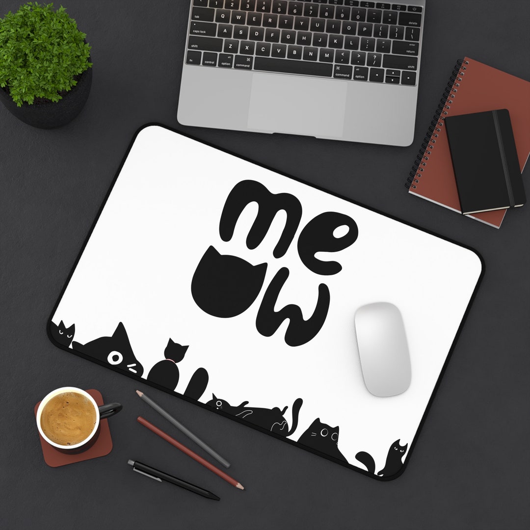 Adorable Cat-designed Desk Mat Cute Mousepad Office Decoration Office ...