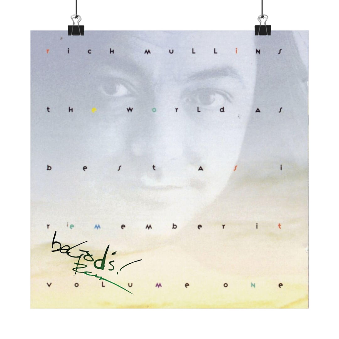 Rich Mullins Album Art Matte Poster the World as Best as I Remember It ...