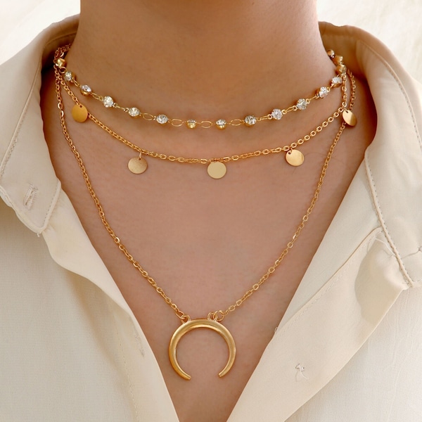 Multilayer Necklace - Etsy