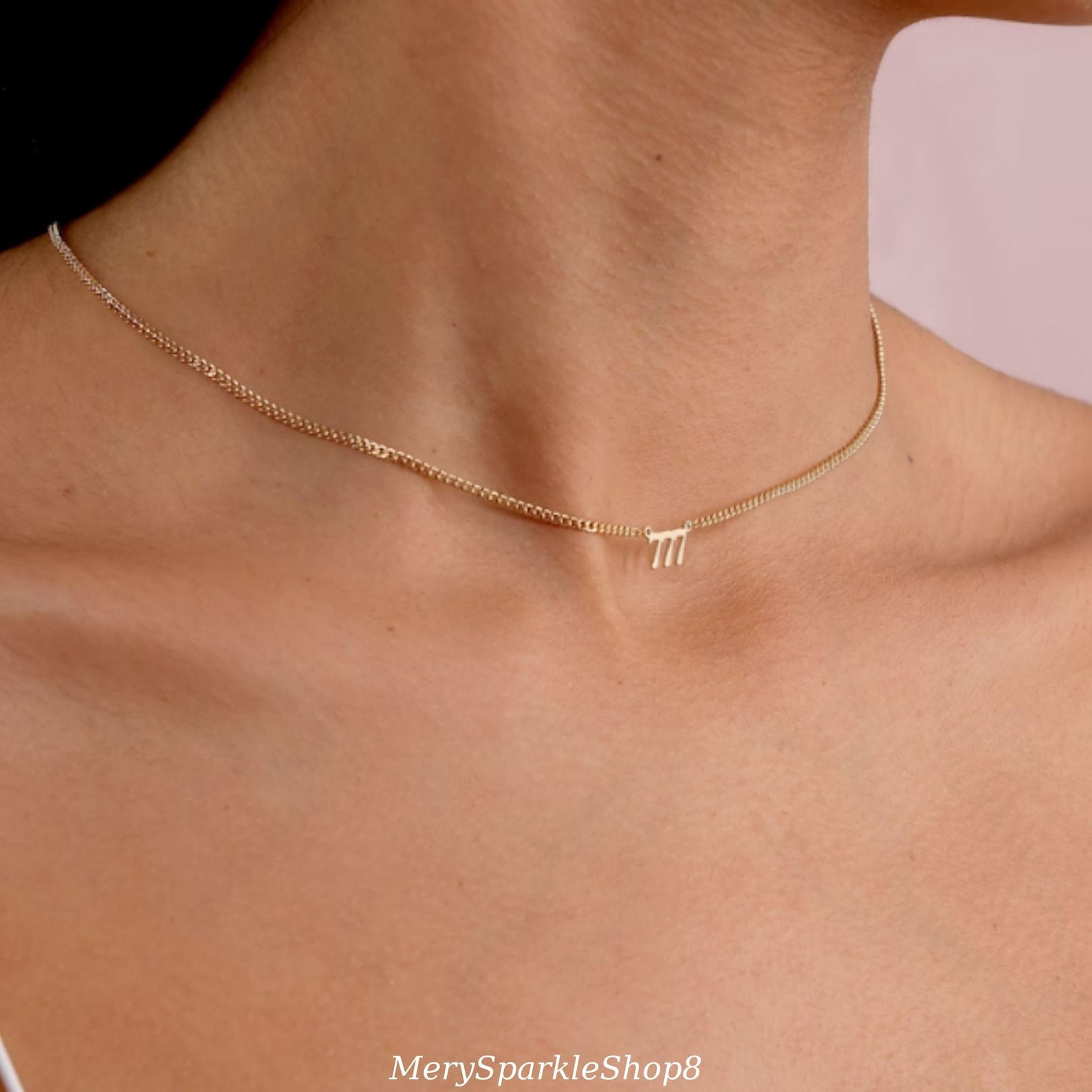 Angel Number Necklace, 111, 222, 333, 444, 444, 555, 666, 777, 888,999 ...