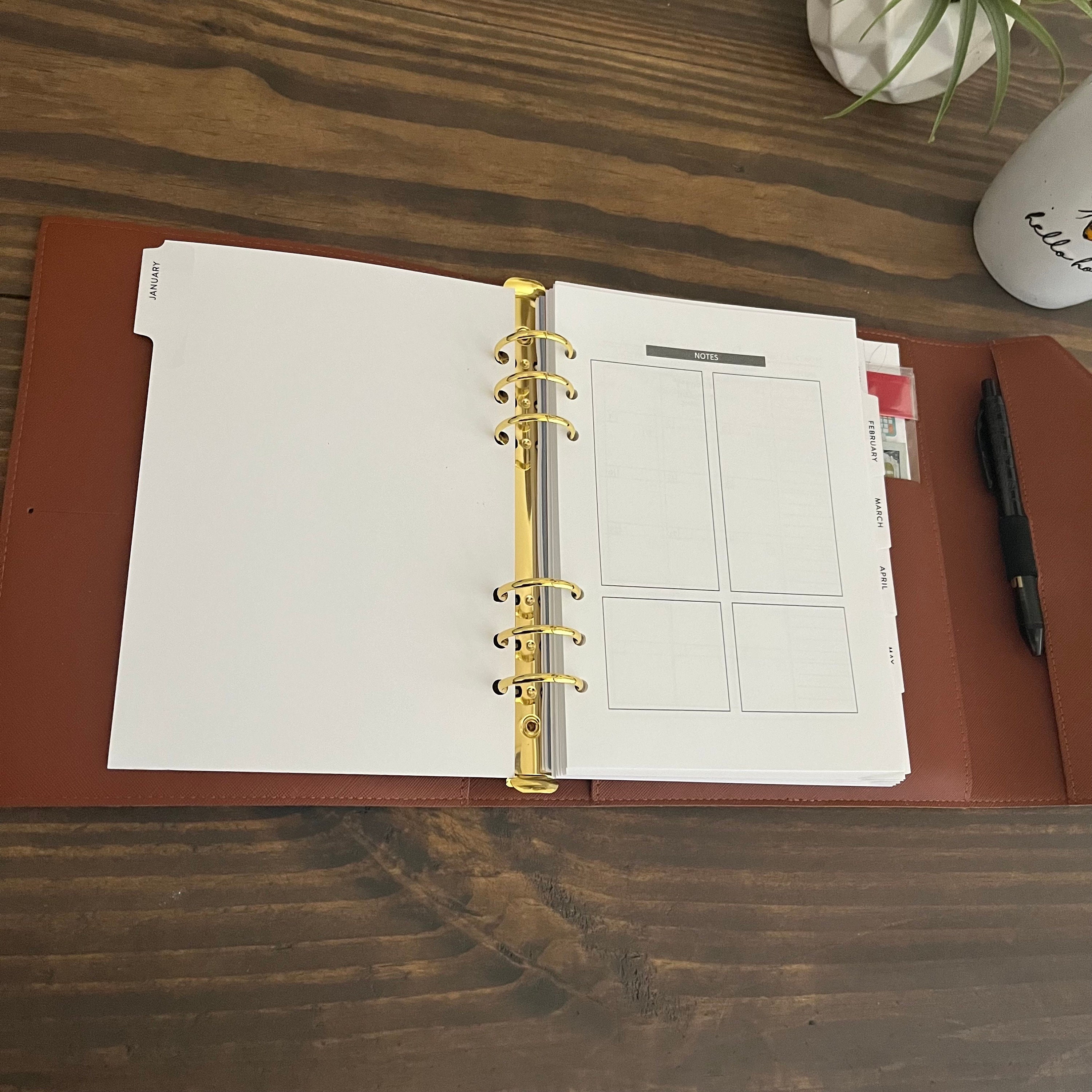 Modern/minimalist Budget Planner for A5 Size Planner (instant Download ...