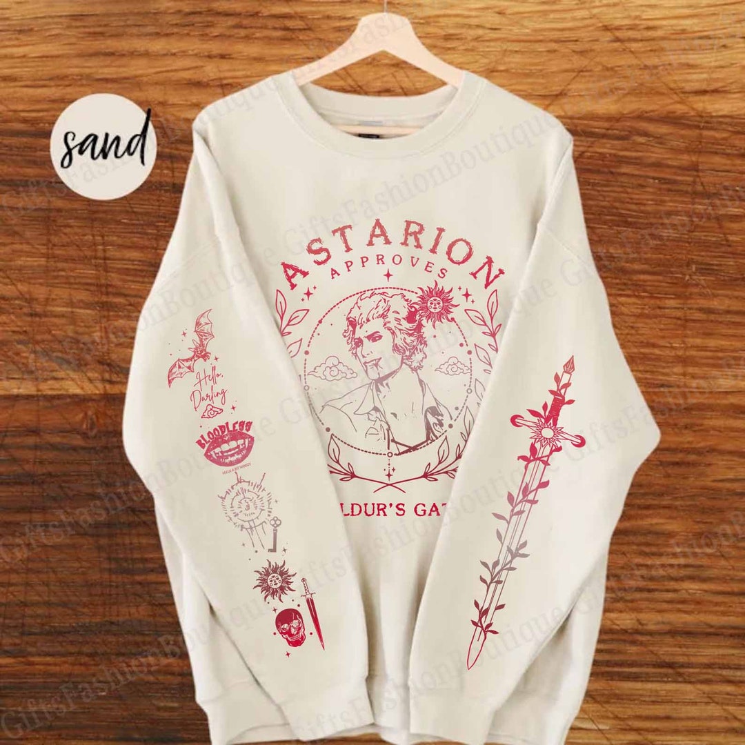 Vintage Astarion Baldurs Gate 3 Sweatshirt, Baldur's Gate Sweatshirt ...