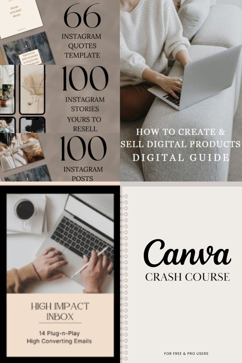 4 PACK of Done-for-you DIGITAL PRODUCTS W/ Master Resell Rights ...