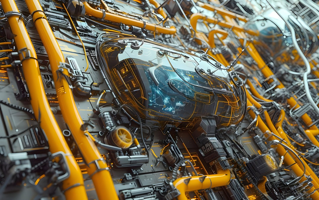 Poster Cyber Bio Dome Biome Electronics 4000x2500 - Etsy