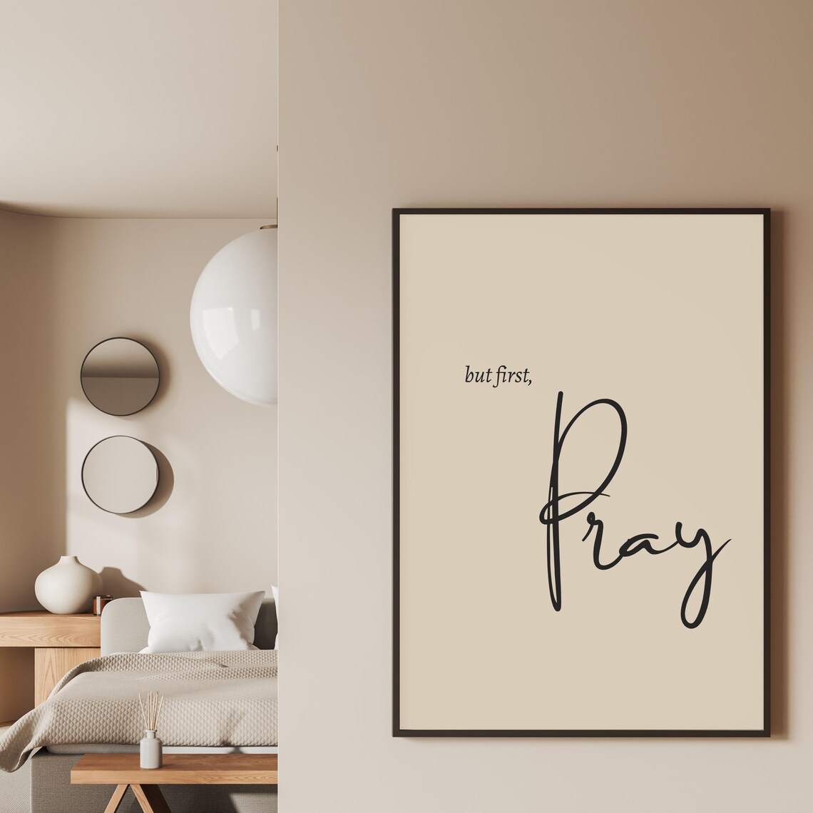 But First Pray Bible Scripture, Christian Wall Art, (digital Download ...