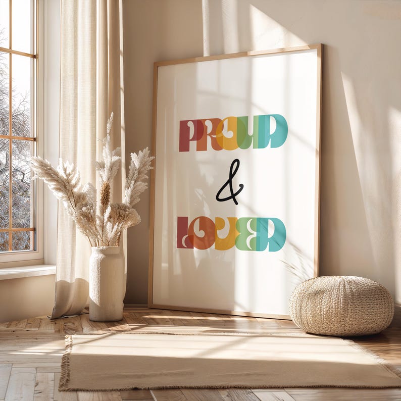 LGBTQ+ Uplifting Digital Poster, Printable Wall Art, Inclusive Decor ...