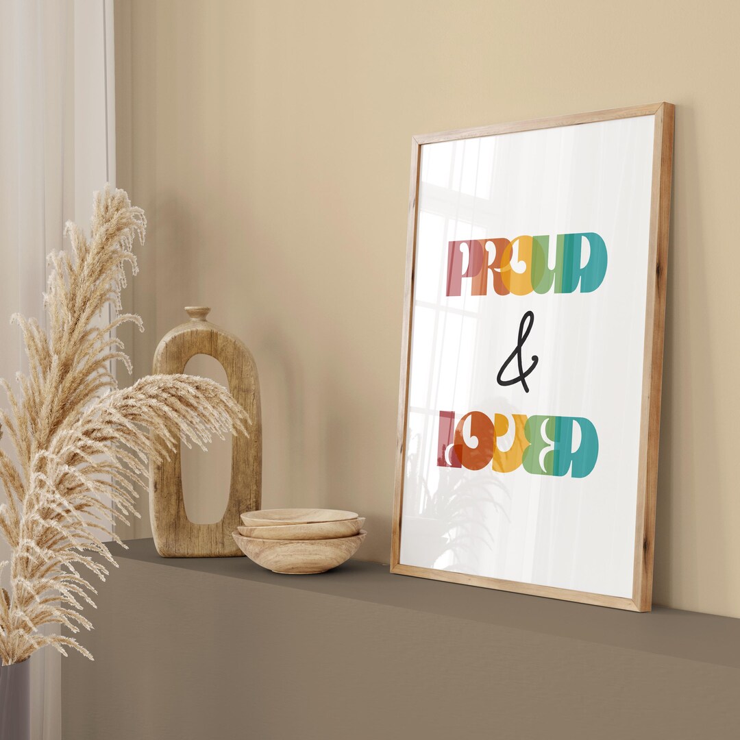 LGBTQ+ Uplifting Digital Poster, Printable Wall Art, Inclusive Decor ...