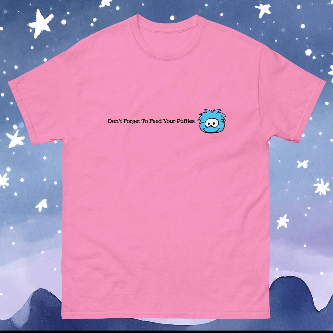 Don't Forget to Feed Your Puffles Shirt | Club Penguin | Vintage Y2K ...