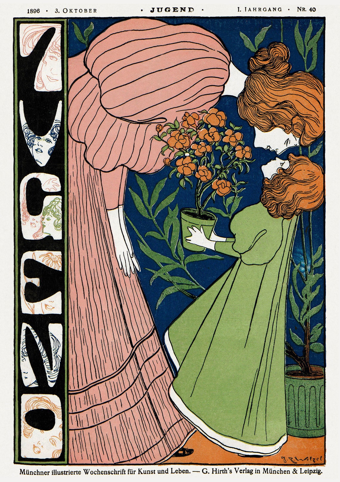 Josef Rudolf Witzel jugend Magazine Cover, Mother and Child, Art Print ...