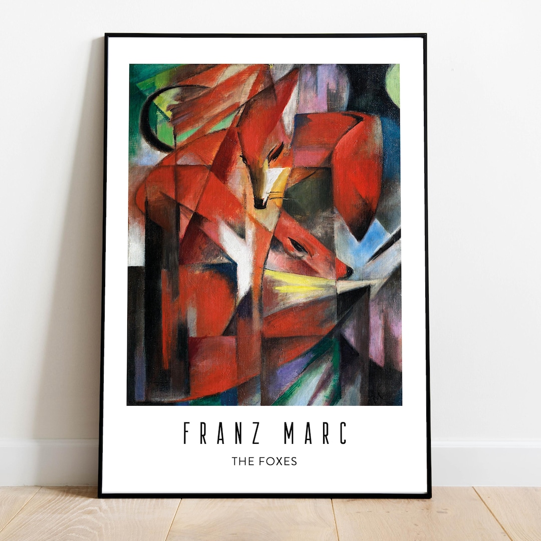 FRANZ MARC "the Foxes", Wall Art, Instant Download, Perfect Gift ...