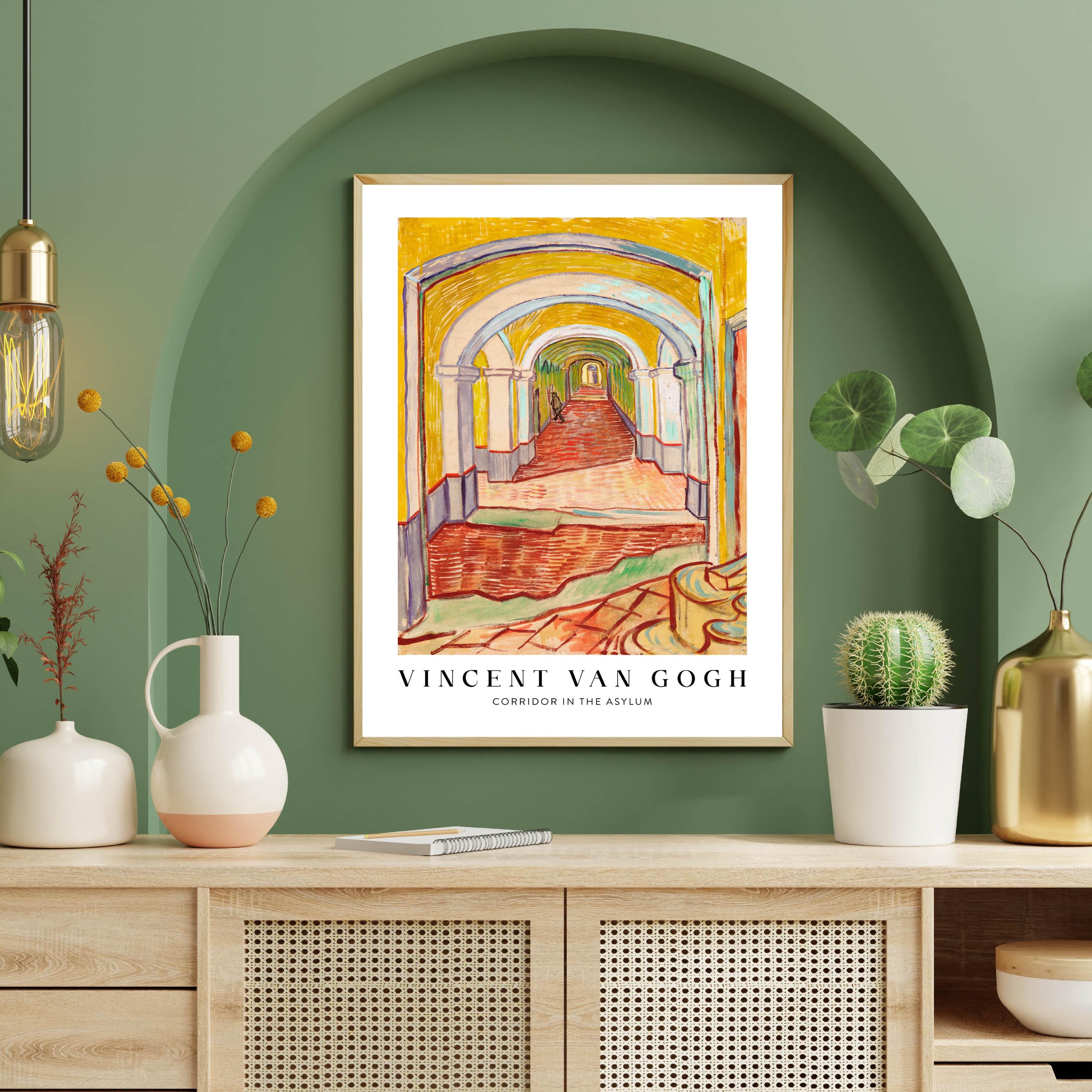 Vincent Van Gogh "corridor in the Asylum", Wall Art, Instant Download ...