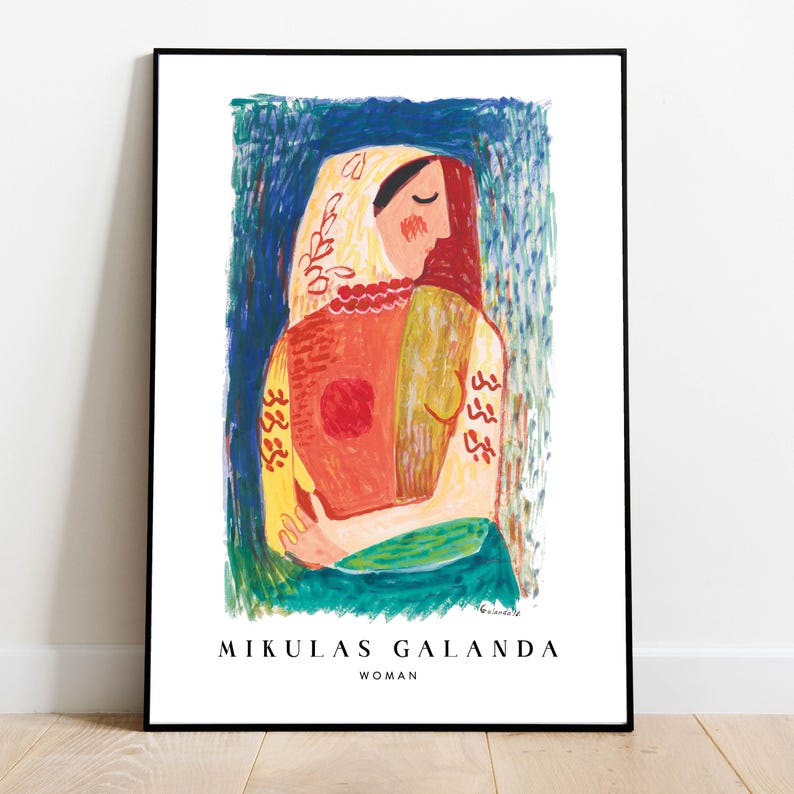 Mikuláš Galanda "woman" Wall Art, Instant Download, Unique Gift ...