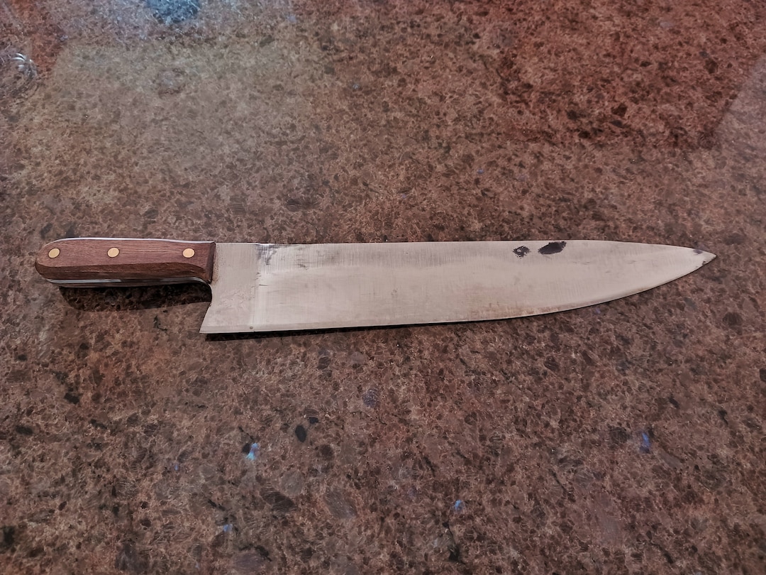 Hand Forged Chef's Knife 12" Blade - Etsy