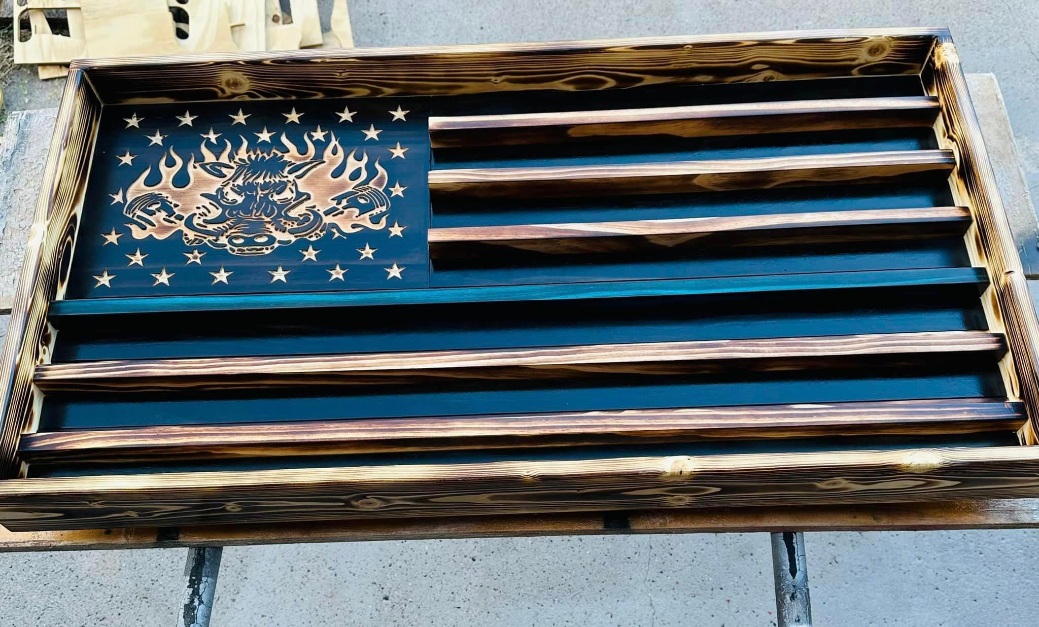 Custom Wooden Flags, Personalized CNC Flag, Engraving - Etsy