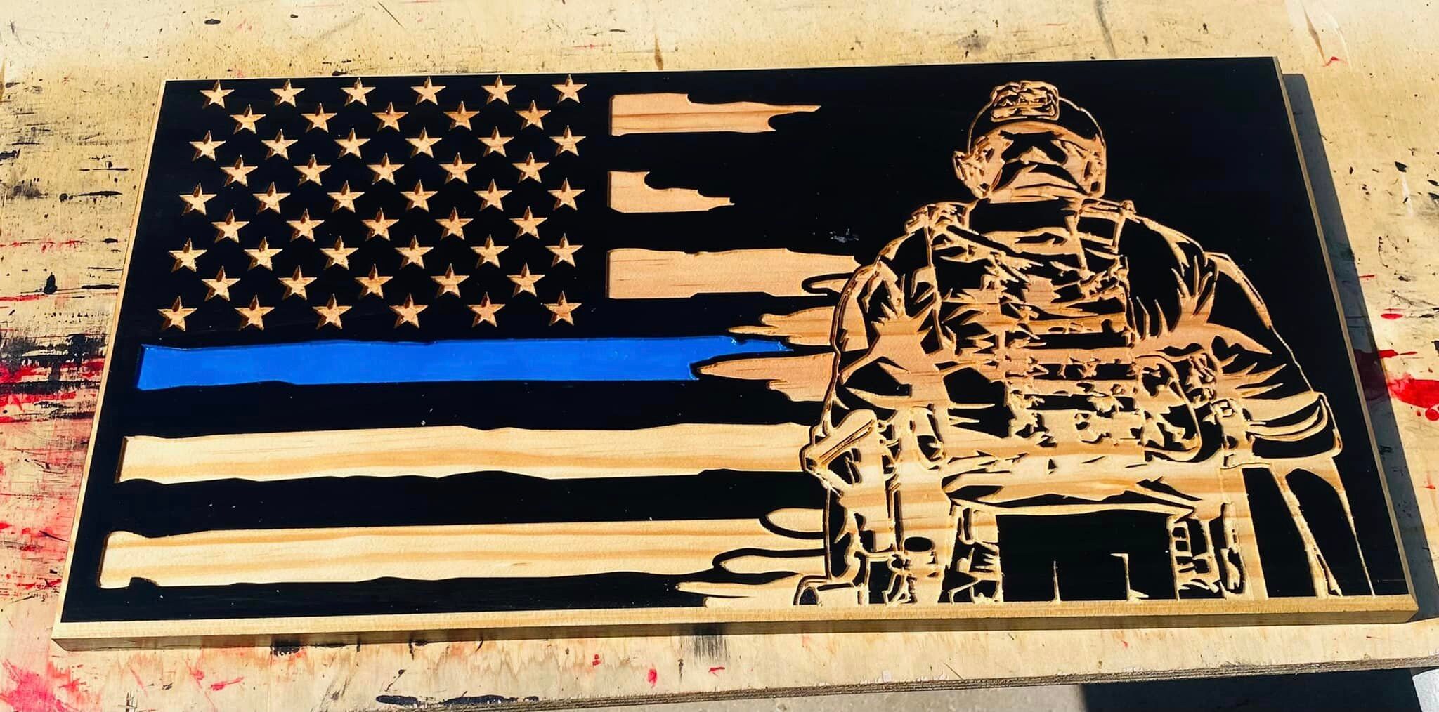 Custom Wooden Flags, Personalized CNC Flag, Engraving - Etsy