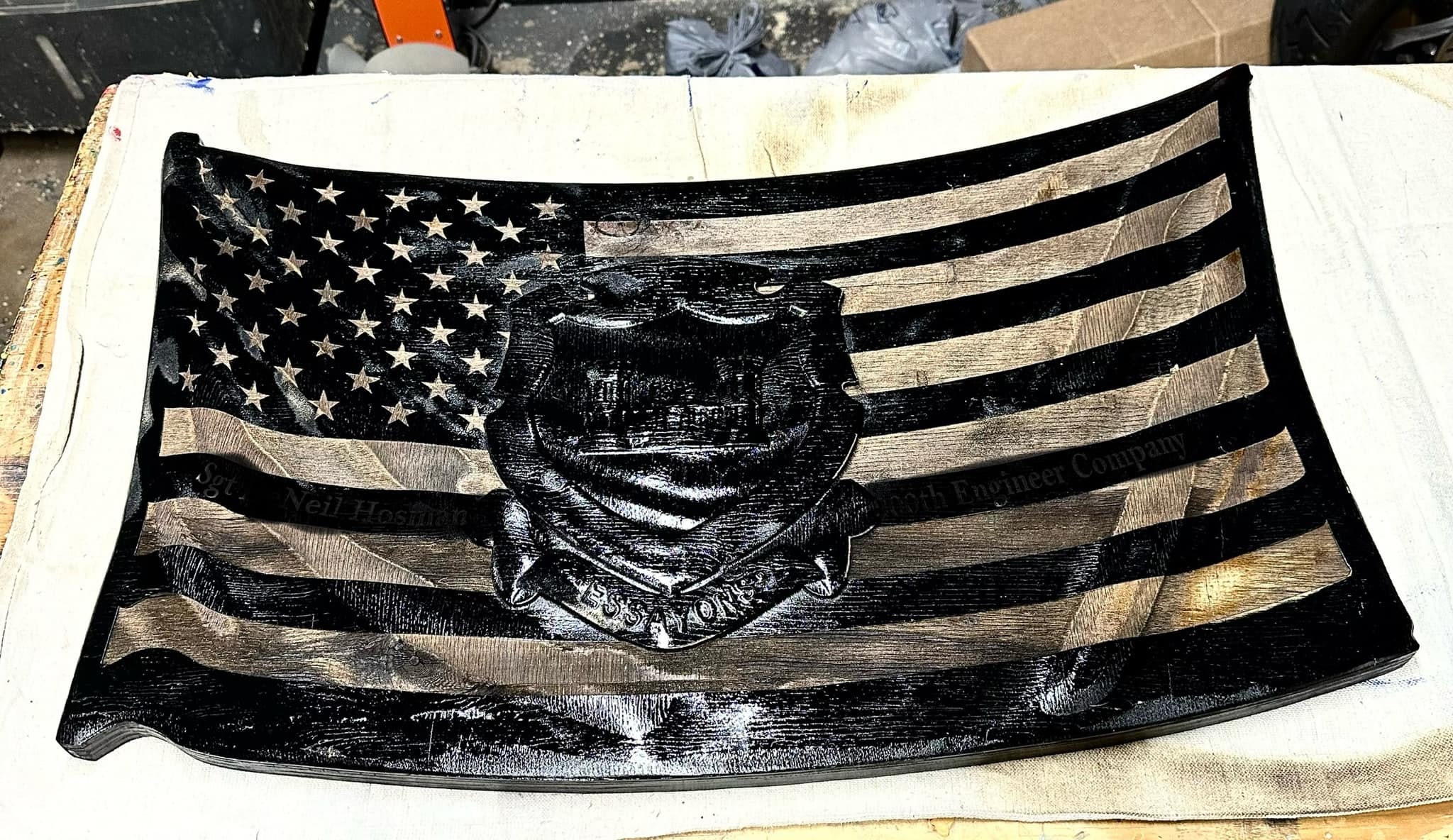 Custom Wooden Flags, Personalized CNC Flag, Engraving - Etsy