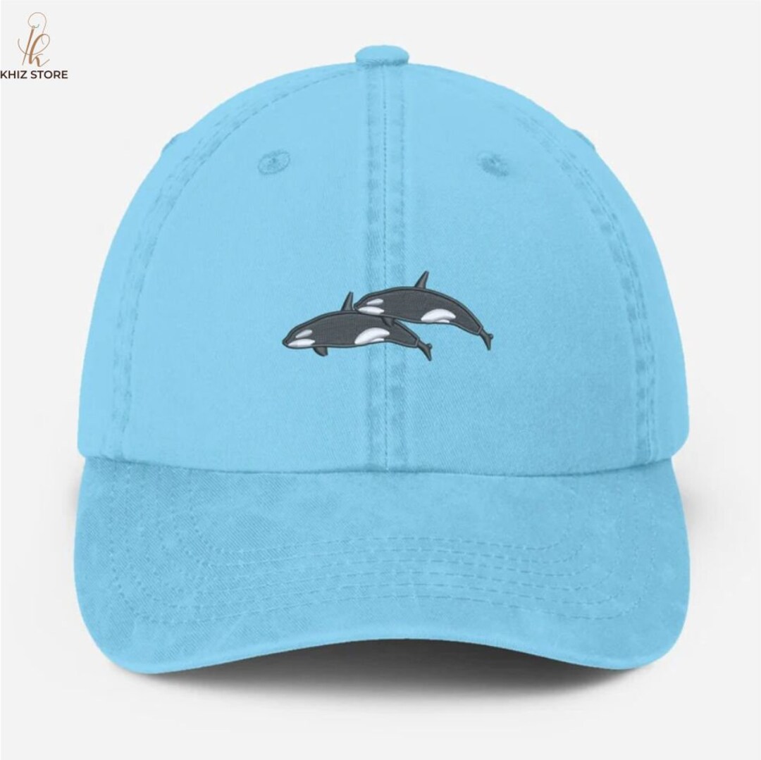 Orca Whale Snapback Caps, Embroidered Killer Whale Ocean Hat, Wildlife ...