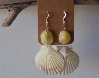 Scallop Shell Mermaid Earrings - Etsy