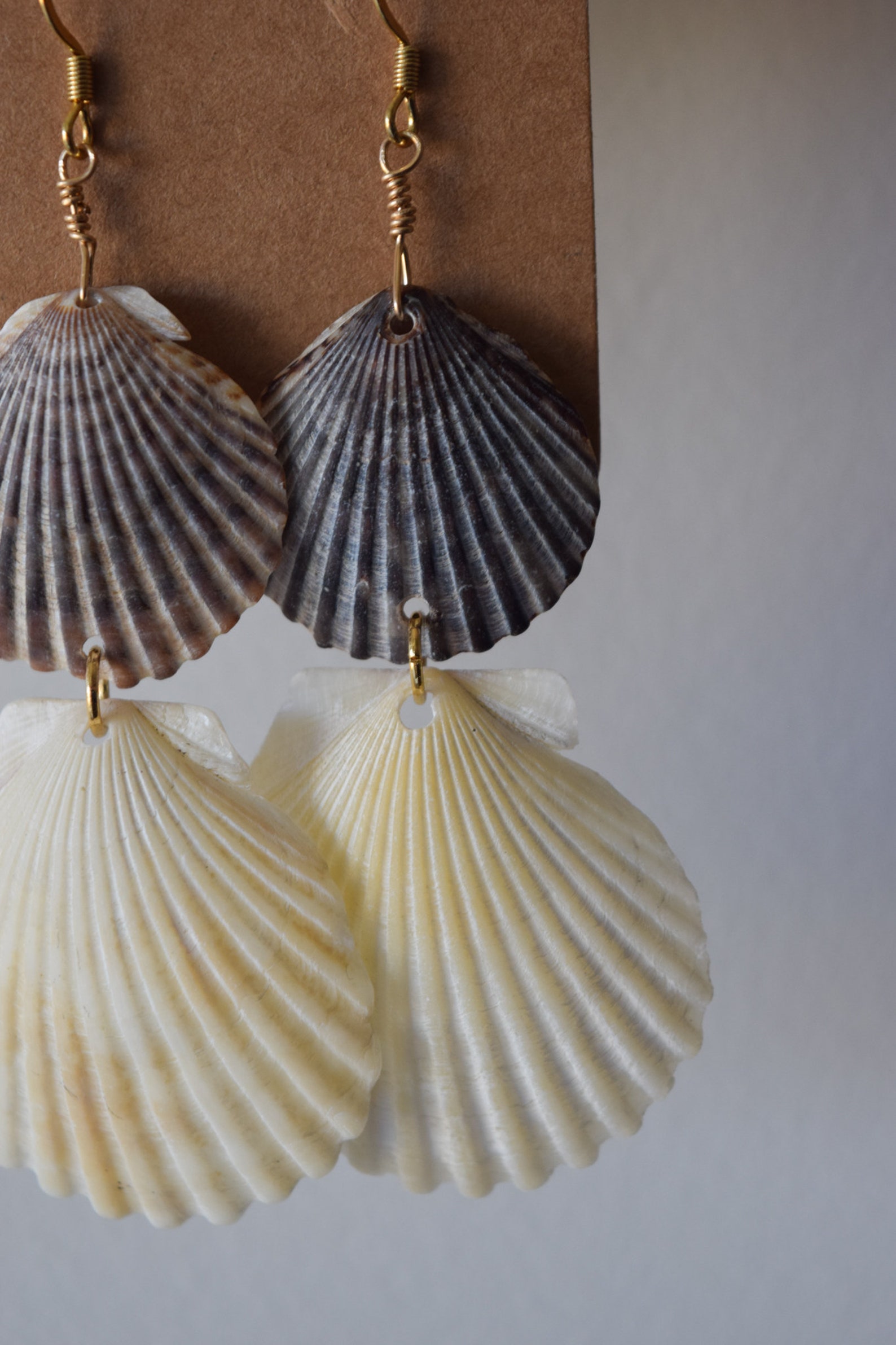 Scallop Shell Mermaid Earrings - Etsy