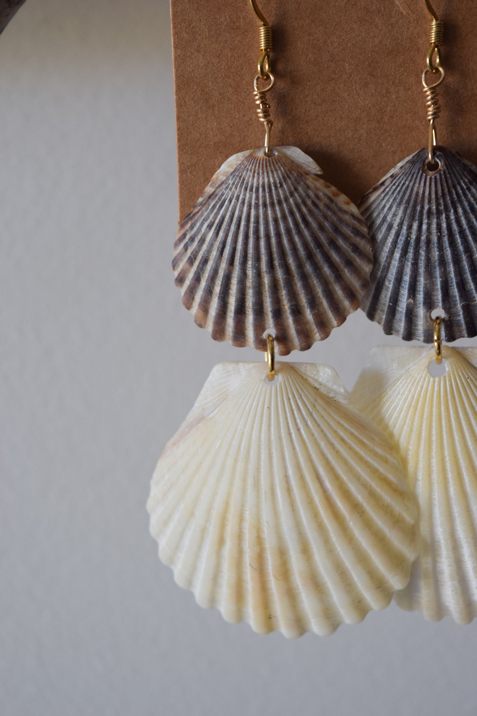 Scallop Shell Mermaid Earrings - Etsy