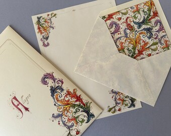 2 Sheets Italy Authentic Florentine Italian Paper by Kartos Jacobean ...