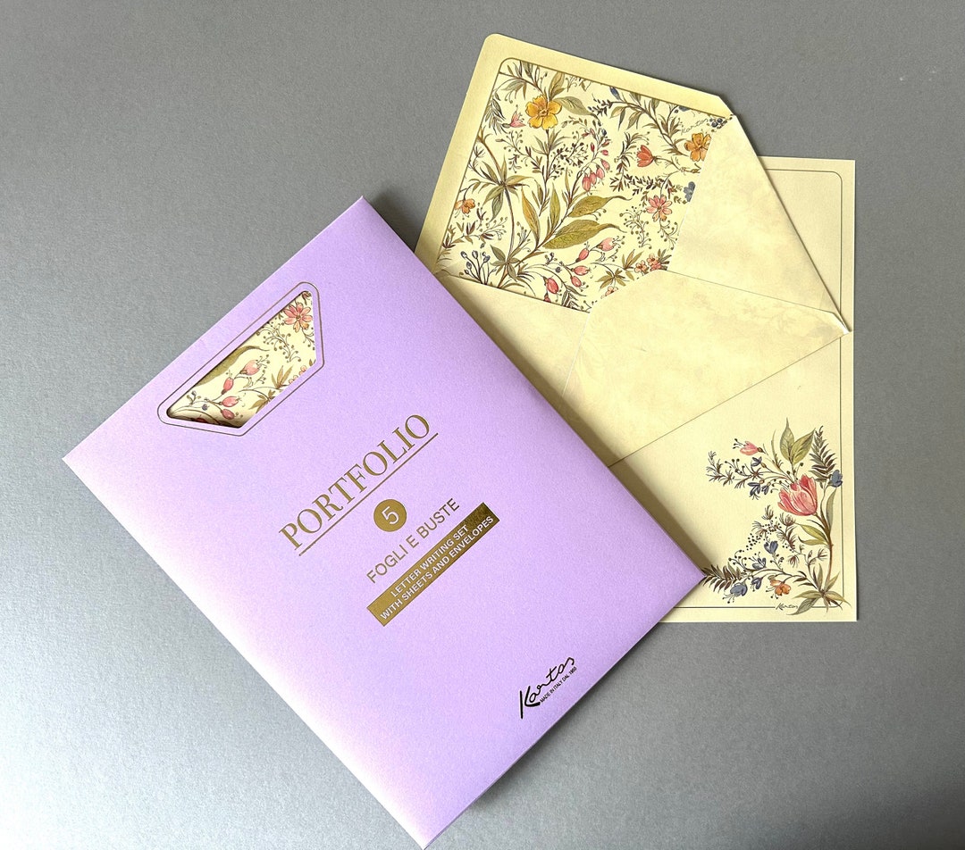 Italian Stationery by Kartos 5 Writing Sheet/envelope Set - Etsy