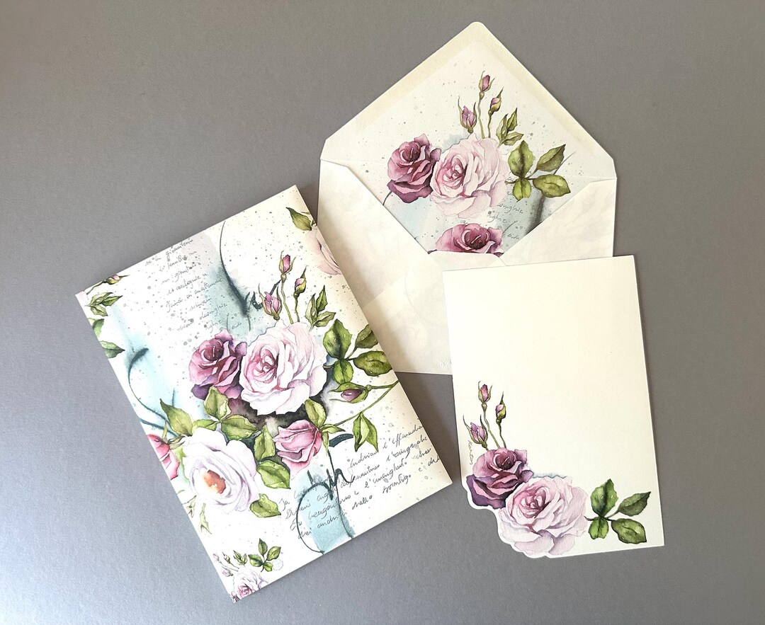 Italian Stationery by Kartos 10 Cards With 10 Matching Envelopes Large ...