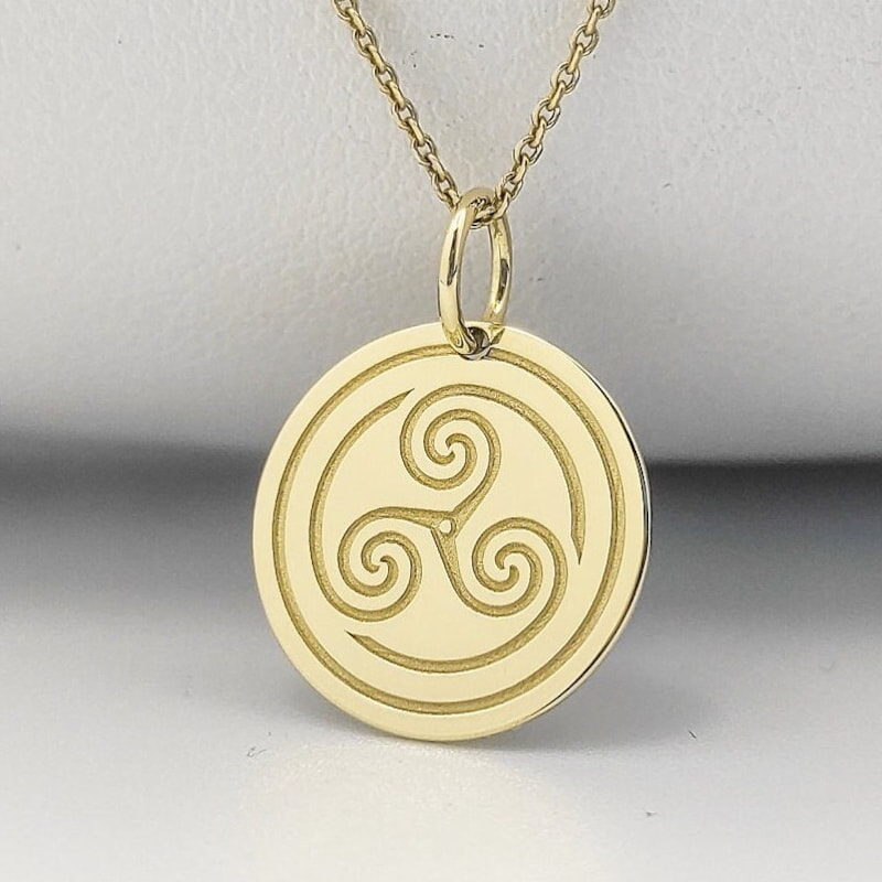 Triskelion Necklace Etsy