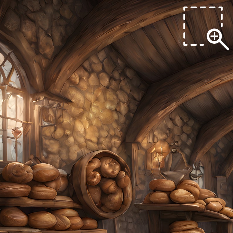 Medieval Bakery Painting | O Pão Nosso (our Bread) | Alcides Neto ...