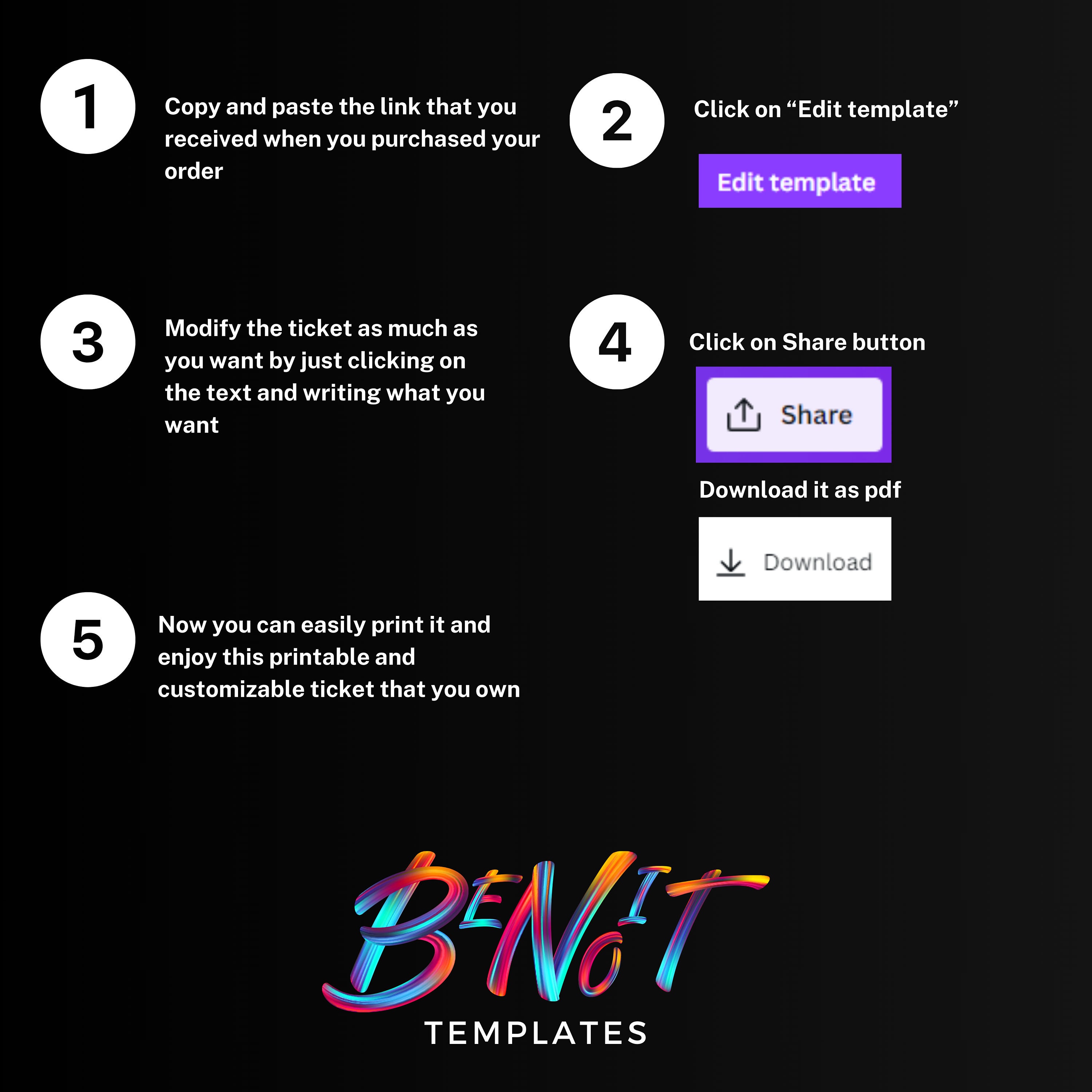 Tate Mcrae Think Later World Tour, Concert Ticket Design Customizable ...