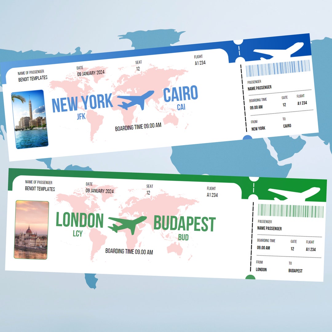 Boarding Pass Customizable Design, Canva Boarding Pass, Printable ...