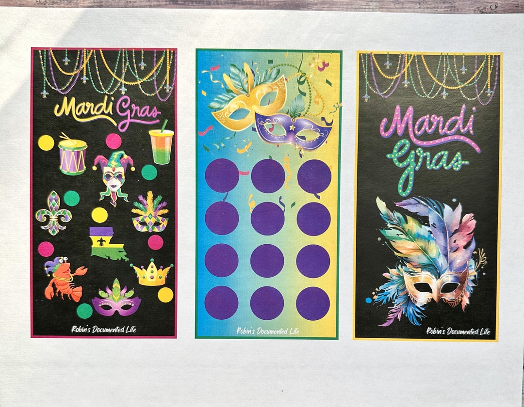 A6 Mardi Gras Savings Challenge Bundle - Etsy