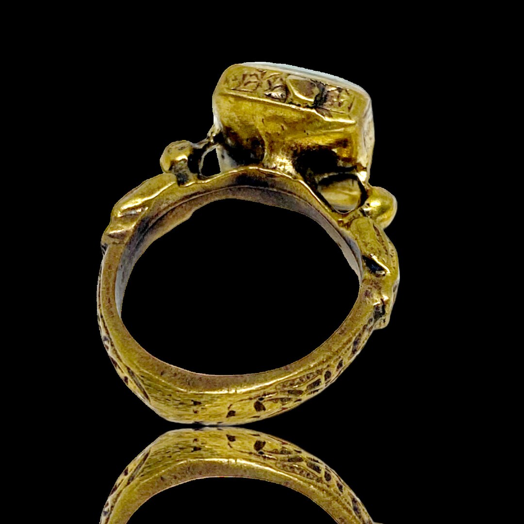 Ancient Greek Ring Men, Gold Color Ring Men, Mens Signet Ring, Bronze ...