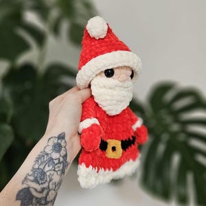 Santa Lovey - PDF Crochet Pattern - Father Christmas Snuggler, Baby ...