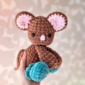 Mae Mouse - PDF Crochet Pattern - LOW SEW Mouse Wearing Socks, Plushie ...