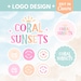 Editable Logo in Colorful Bright Colors Aesthetic Logo Design ...