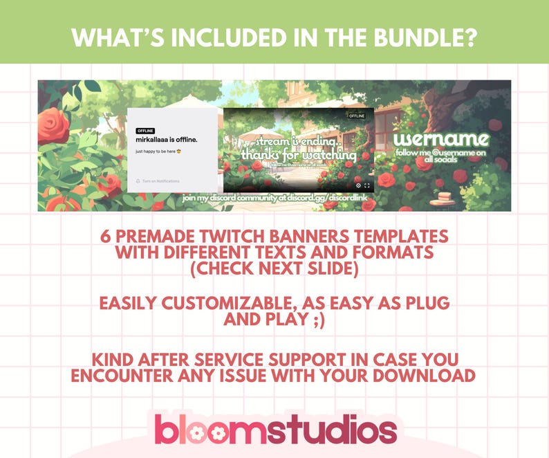 Ghibli Studio Cottagecore Twitch Banner Vtuber Header Editable ...