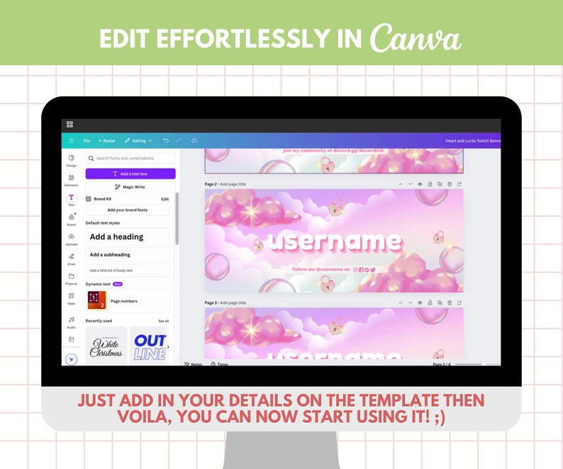 Ghibli Studio Cottagecore Twitch Banner Vtuber Header Editable ...