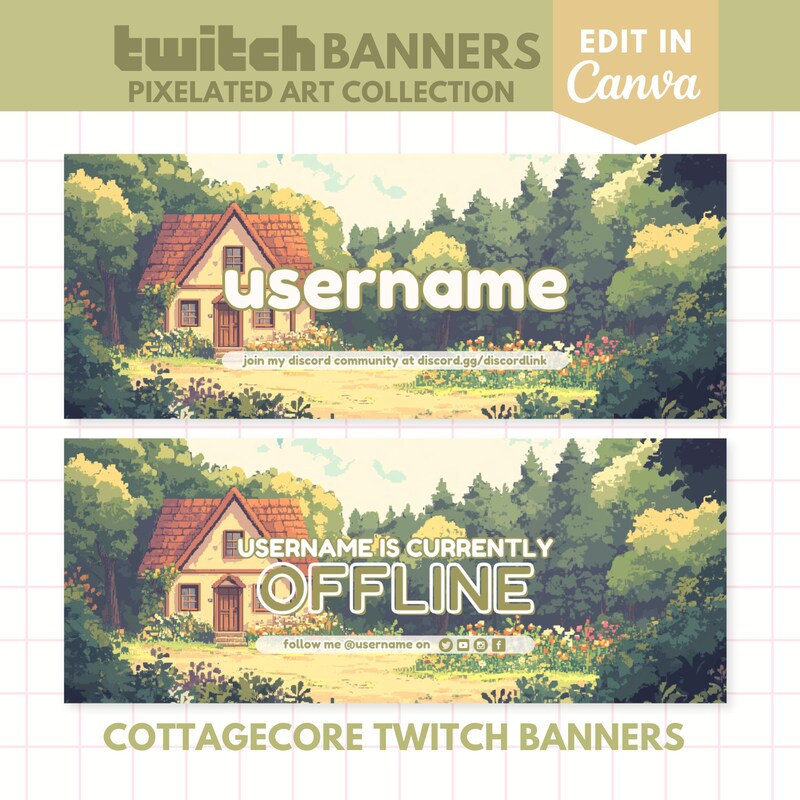 Custom Cottagecore Banner - Etsy