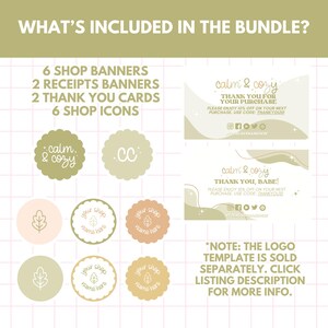 Cottagecore Etsy Shop Banner Templates, Sage Green Etsy Branding Kit ...