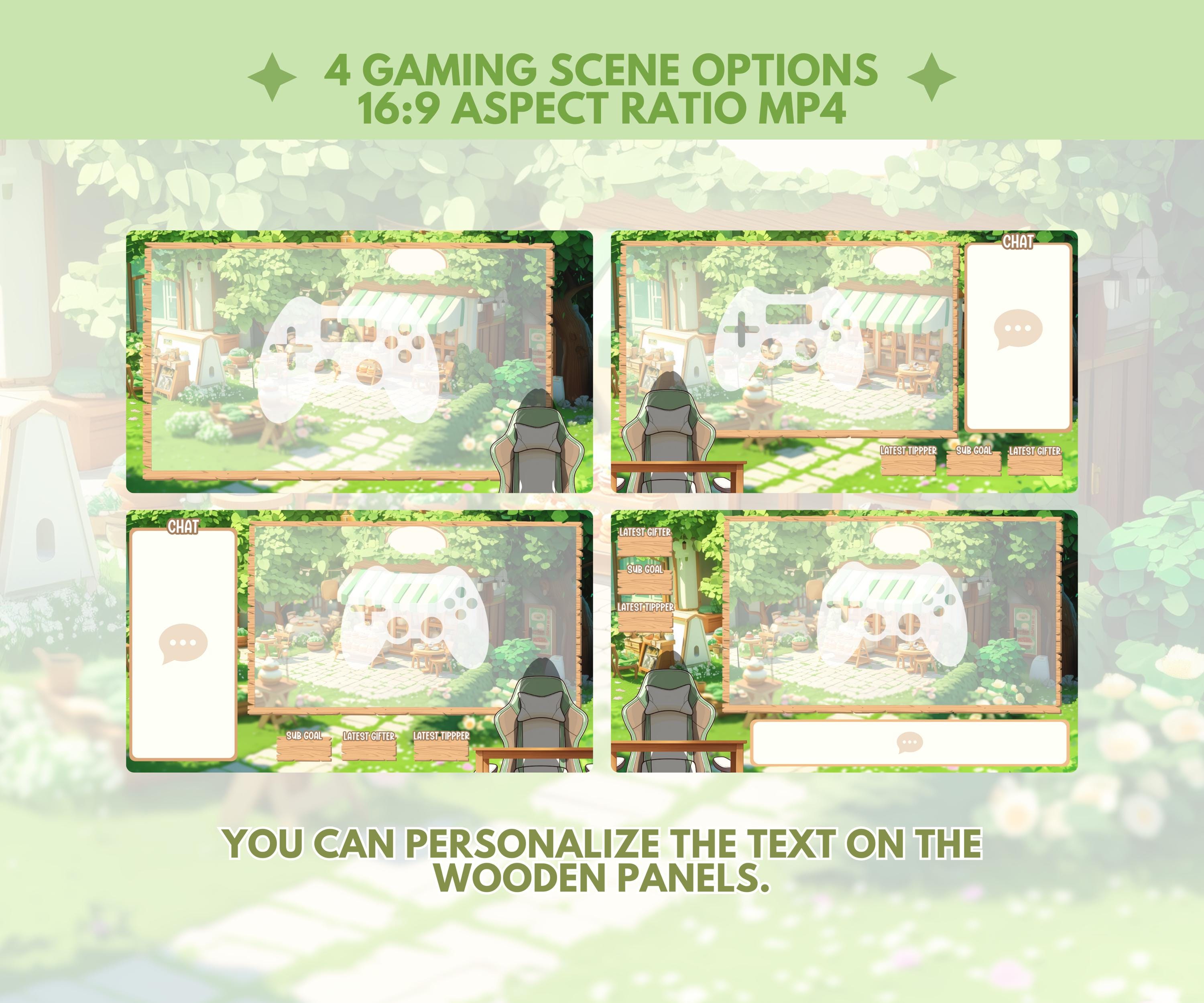Custom Cottagecore Bundle Cozy Stream Vtuber Background Cafe Stream ...
