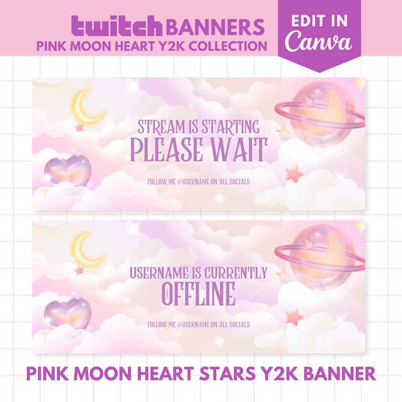 Moon Banner - Etsy