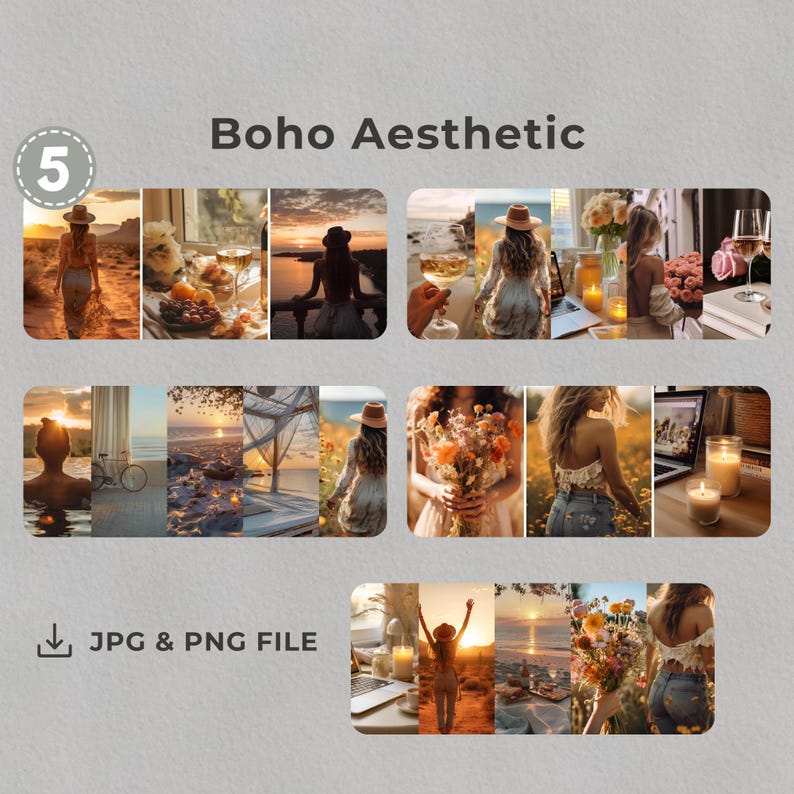 Aesthetic Notion Covers Minimalist Notion Covers PNG & JPG Boho Notion ...