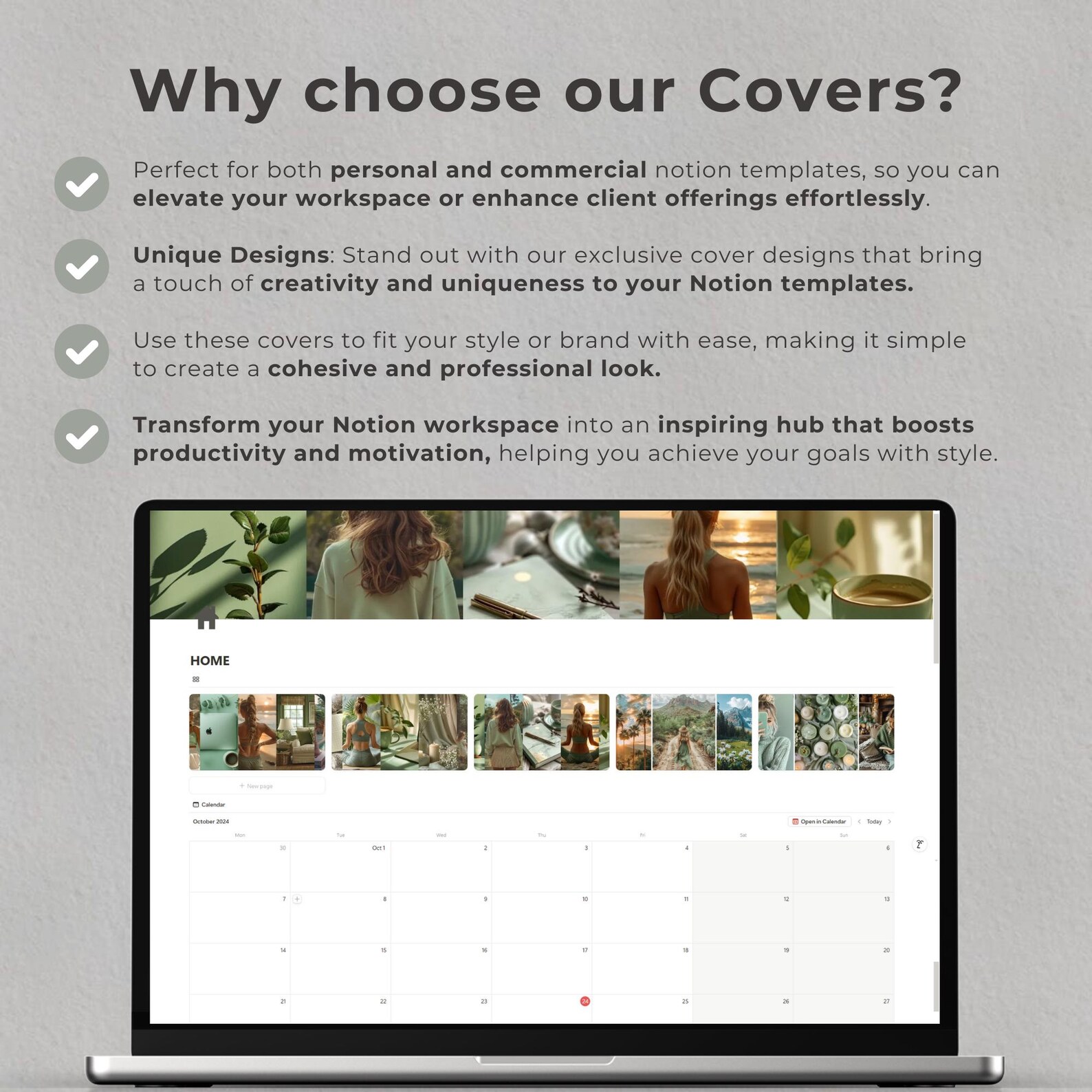 Aesthetic Notion Covers Minimalist Notion Covers PNG & JPG Boho Notion ...